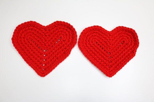 Crochet Heart Coaster - Bella Coco Crochet