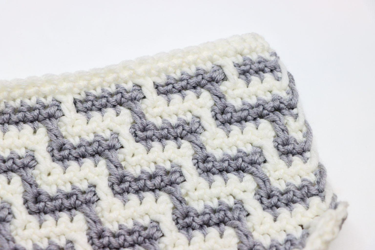 How to Crochet Inset Mosaic: Free Chart & Tutorial - Bella Coco Crochet