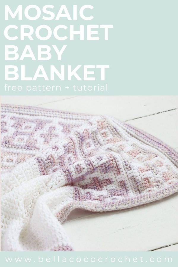 Beautiful Baby Blanket | Mosaic Crochet Blanket FREE Pattern - Bella ...