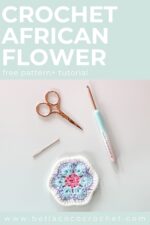 How to Crochet the African Flower: FREE Crochet Pattern - Bella Coco ...
