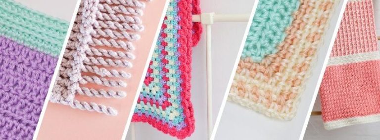How to Crochet 10 Types of Borders: FREE Patterns - Bella Coco Crochet