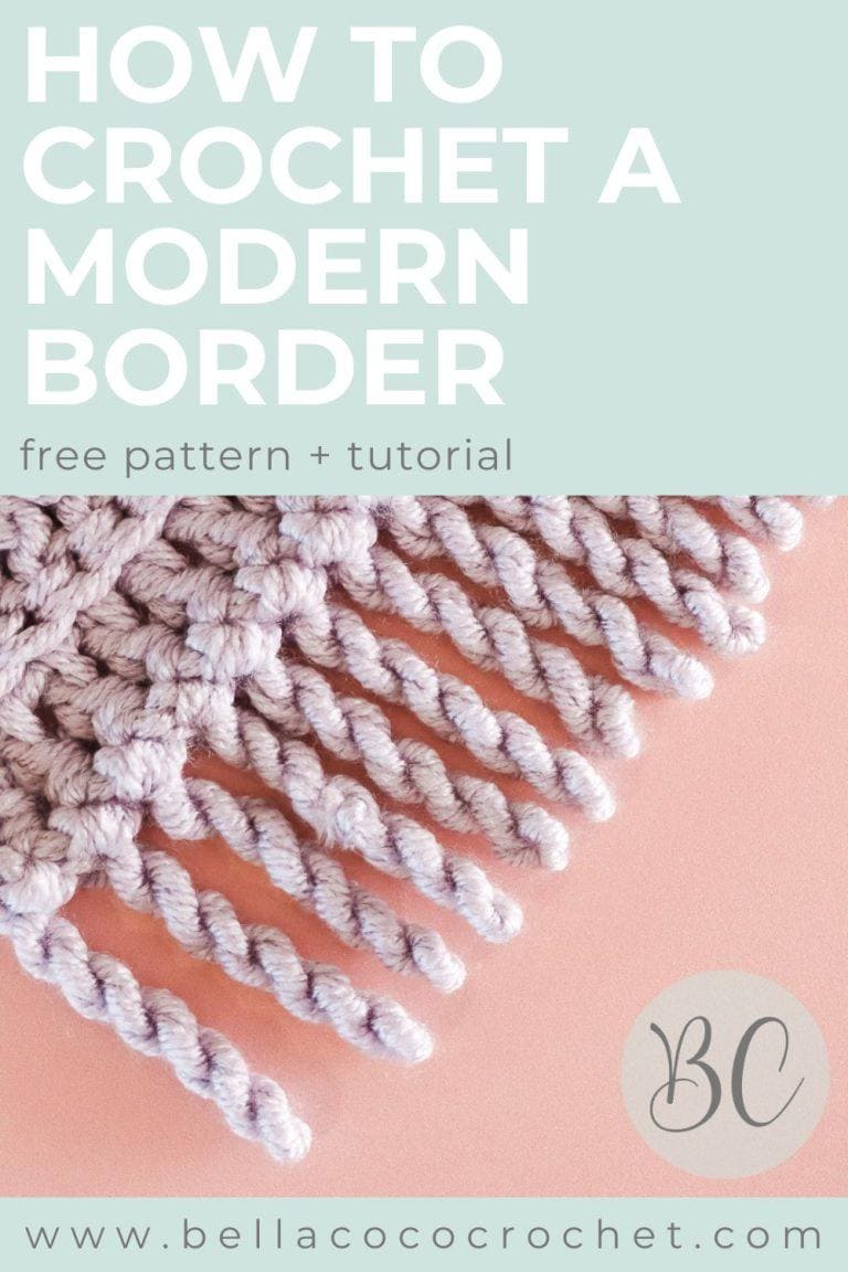 How to Create a Modern Fringe Border for Your Crochet Projects - Bella ...