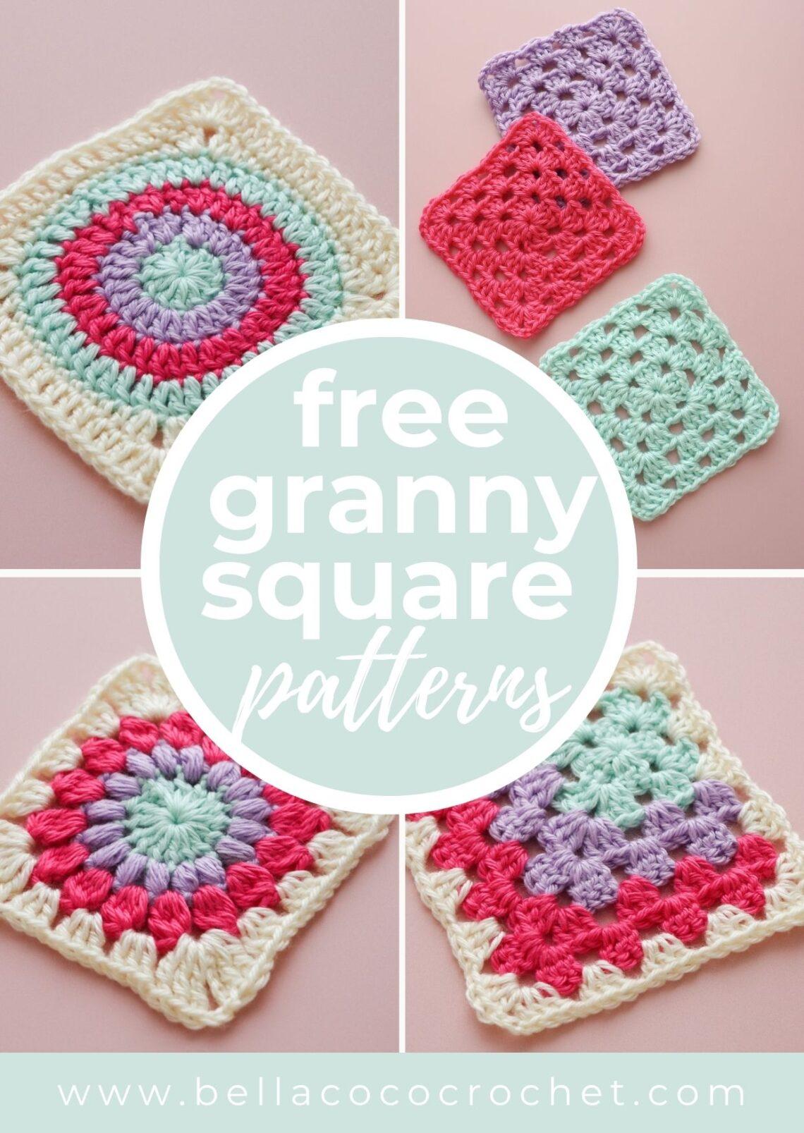 Learn How to Crochet Different Granny Square Designs - Bella Coco Crochet