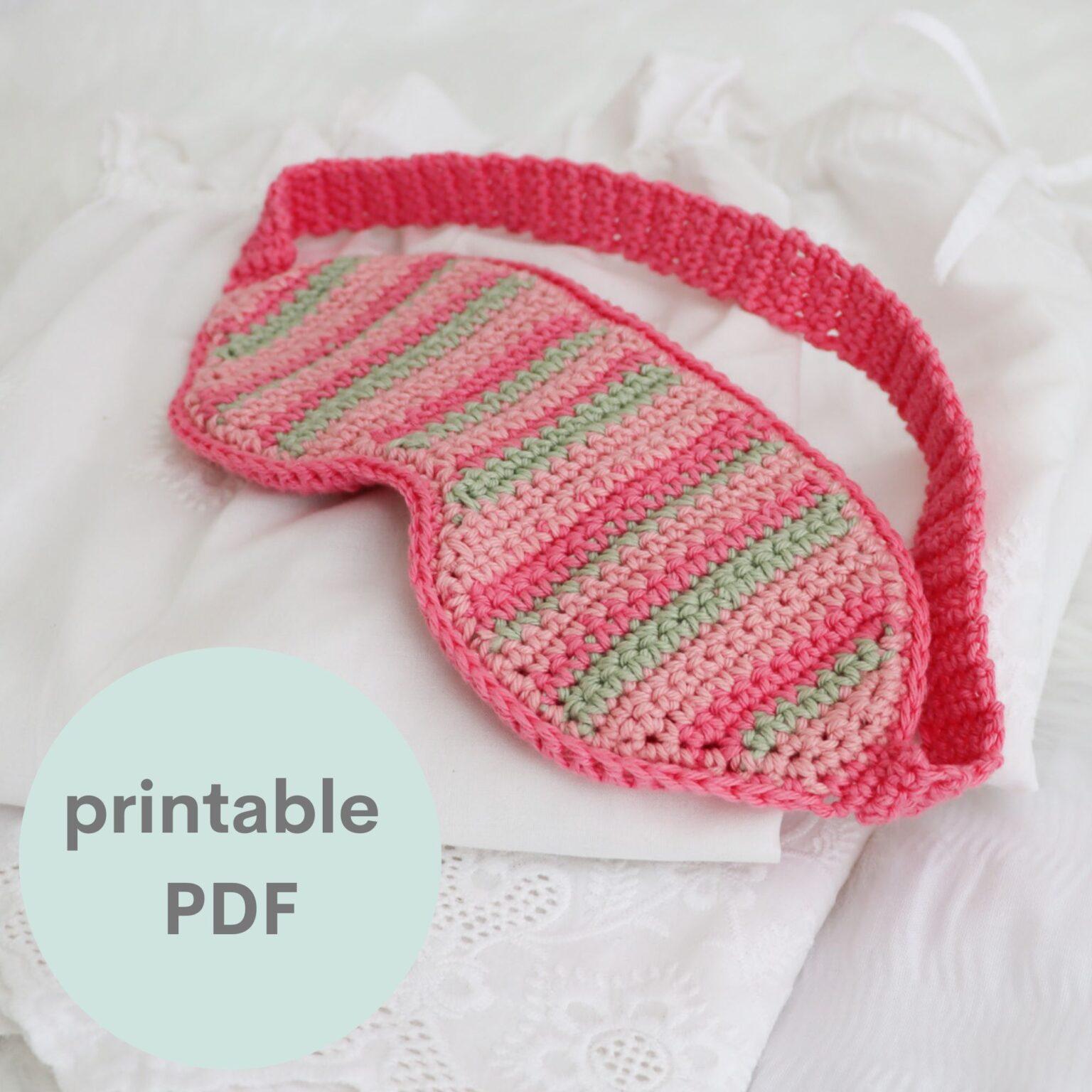 Learn How to Crochet a Sleep Mask: Free Pattern - Bella Coco Crochet
