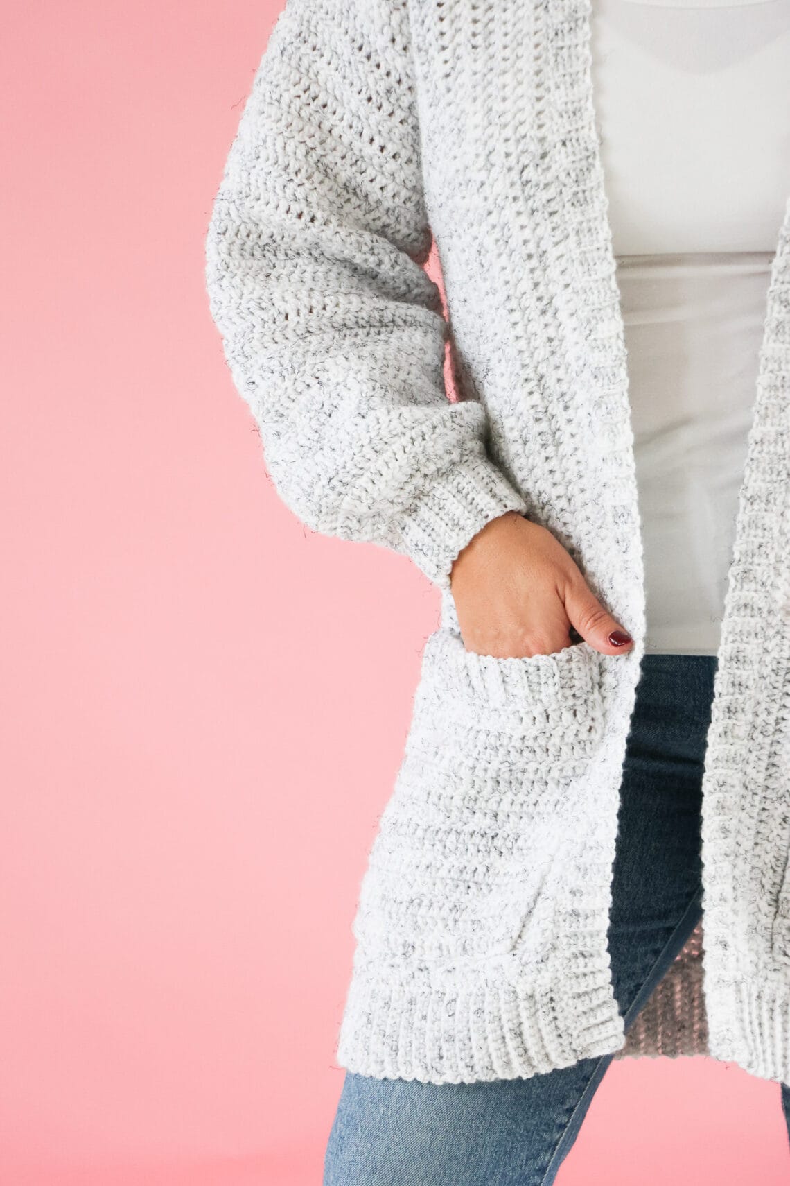 How to Crochet a Beginner-Friendly Cardigan: Free Pattern - Bella Coco ...